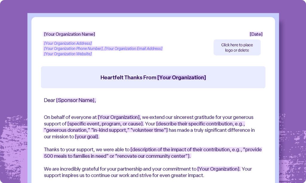 7 Sponsorship Letter Templates + How To Write Your Own